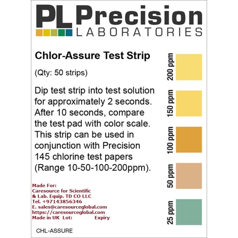 Chlor Assure Chlorine Test Strip 0-200ppm - Shop Now